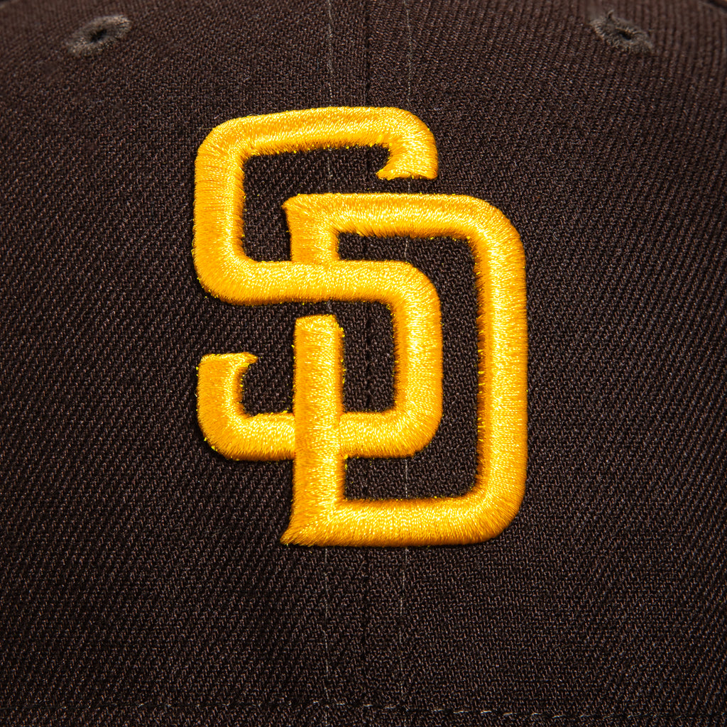 New Era 9Fifty MLB Basic San Diego Padres Snapback Game Hat - Brown ...