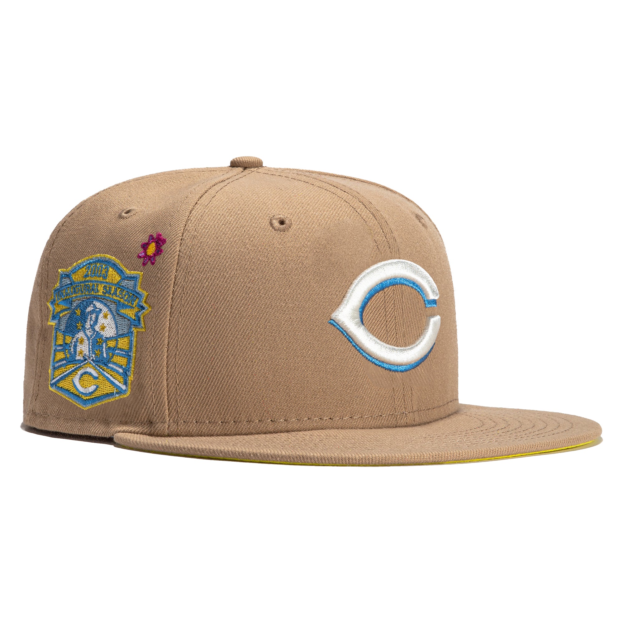 New Era 59Fifty Super Bloom Cincinnati Reds Inaugural Patch Hat - Tan ...