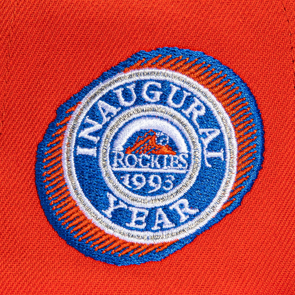 New Era 59Fifty Colorado Rockies Inaugural Patch Logo Hat - Orange, Ro ...