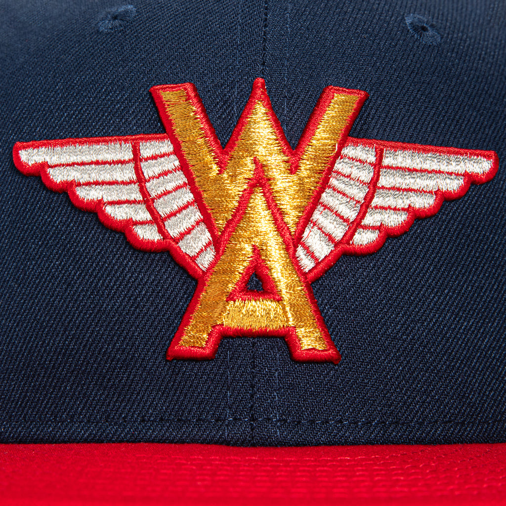 New Era 59Fifty Wichita Aviators Logo Patch Hat - Navy, Red – Hat Club