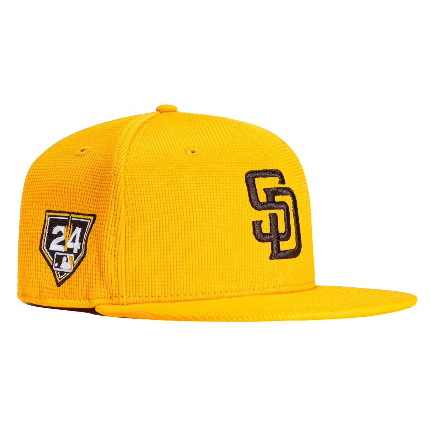 New Era 59Fifty San Diego Padres 2024 Spring Training Patch Hat - Gold ...