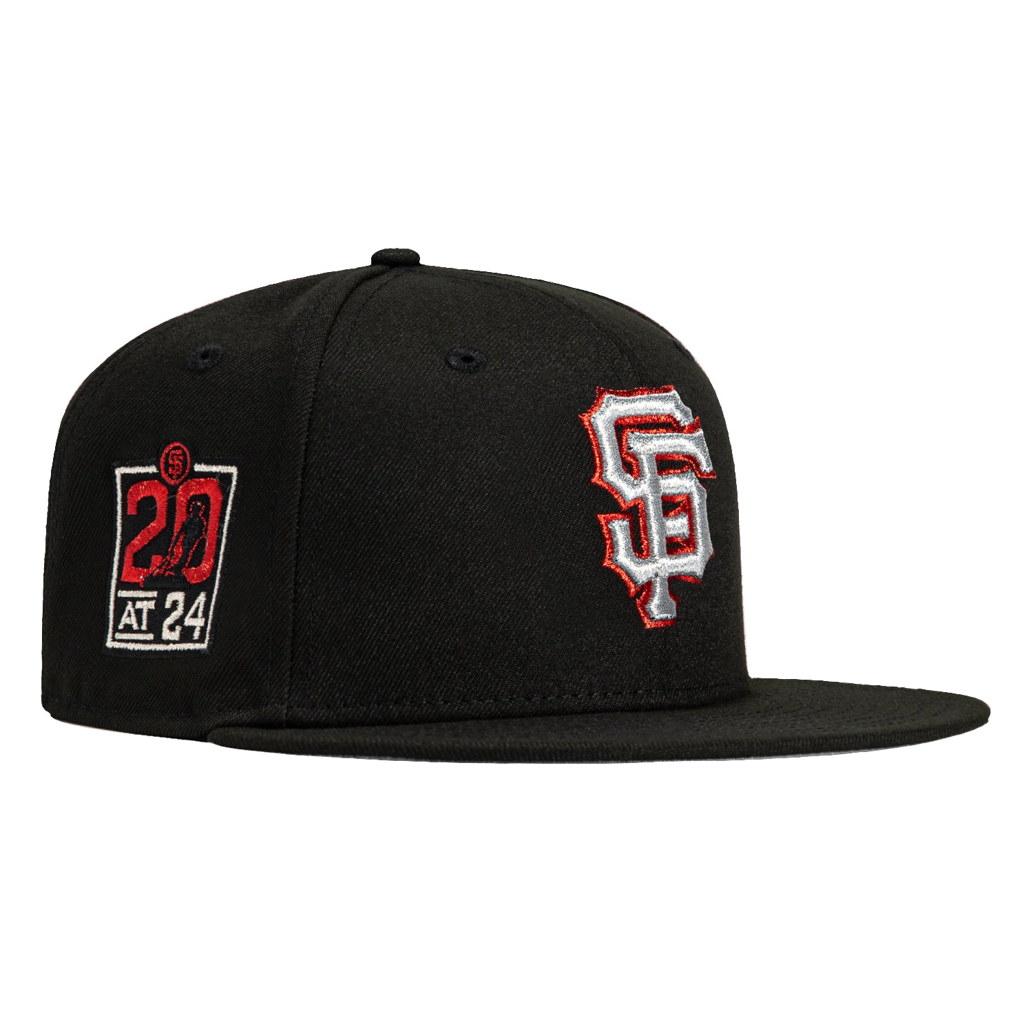 New Era 59Fifty San Francisco Giants 20th Anniversary Patch Hat - Blac ...
