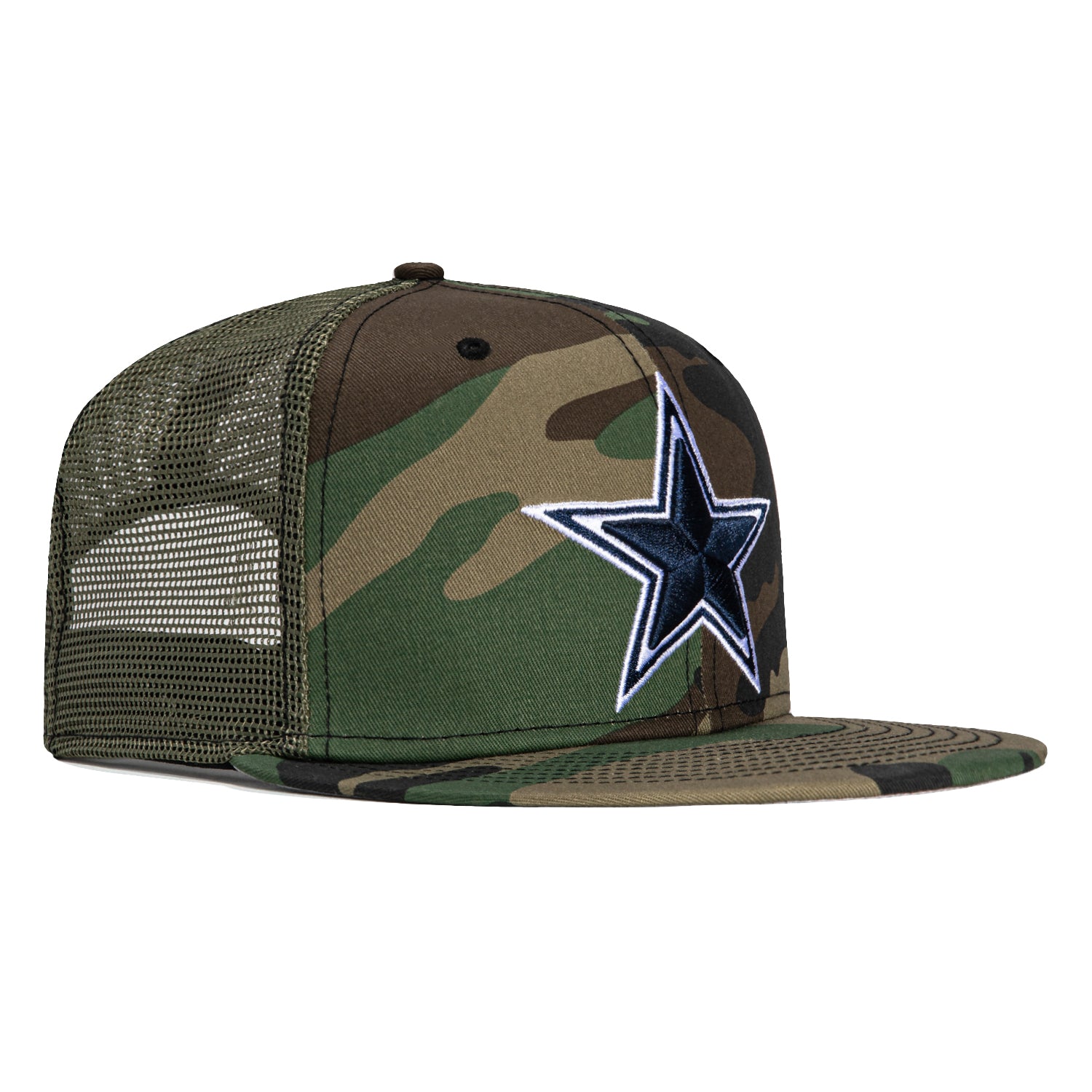 New Era 9Fifty Dallas Cowboys Star Trucker Snapback Hat - Camo – Hat Club