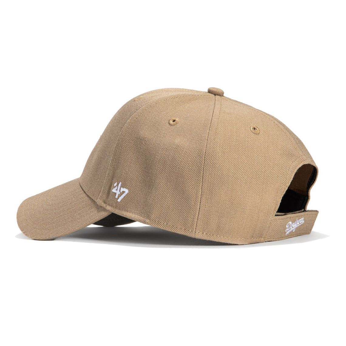47 Brand Los Angeles Dodgers MVP Adjustable Velcro Hat - Khaki, White ...