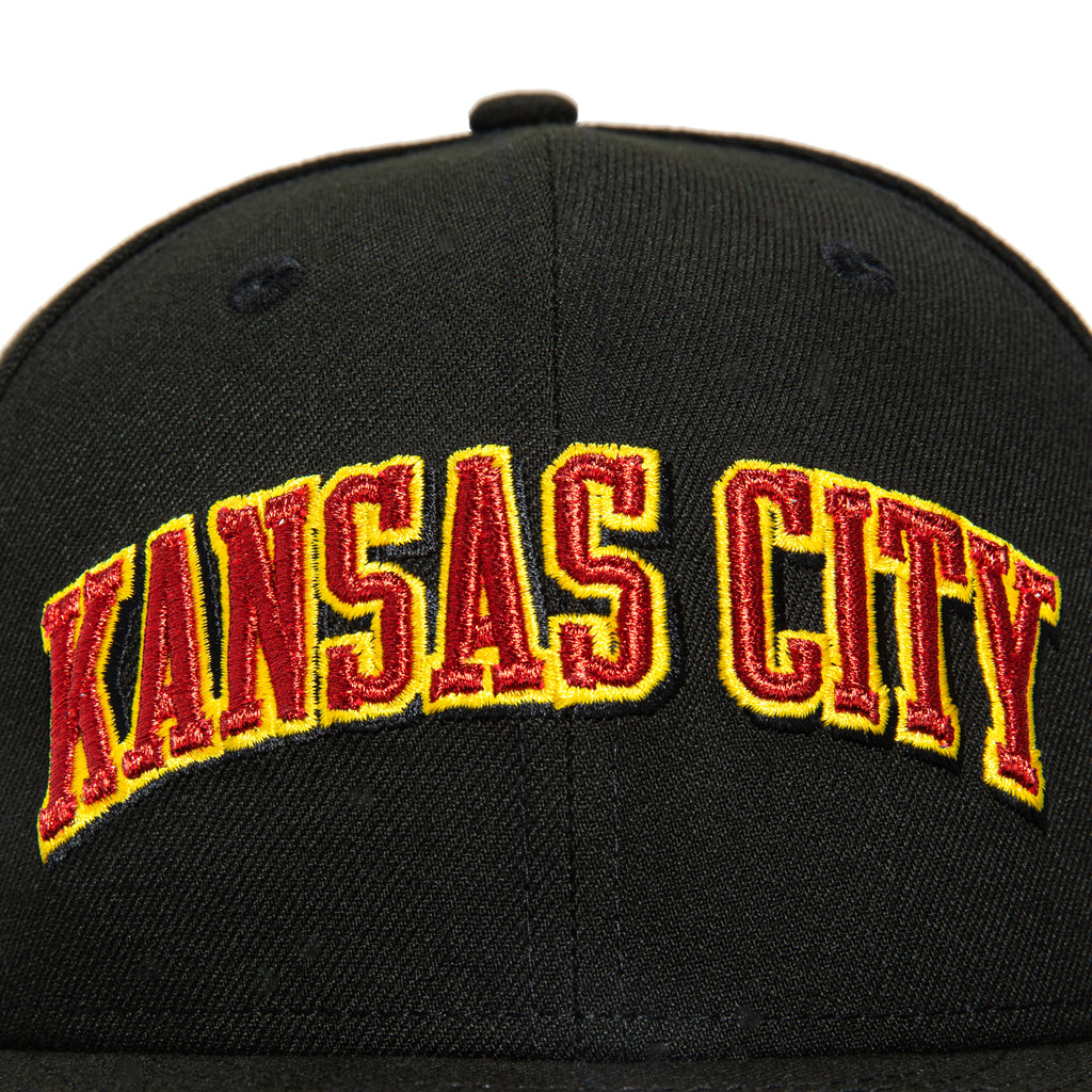 New Era 59Fifty Kansas City Royals Raised Royal Patch Arch Hat - Black ...