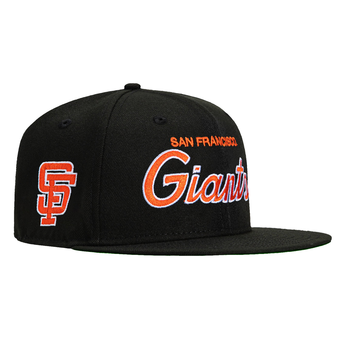 New Era 59Fifty San Francisco Giants Logo Patch Script Hat - Black ...
