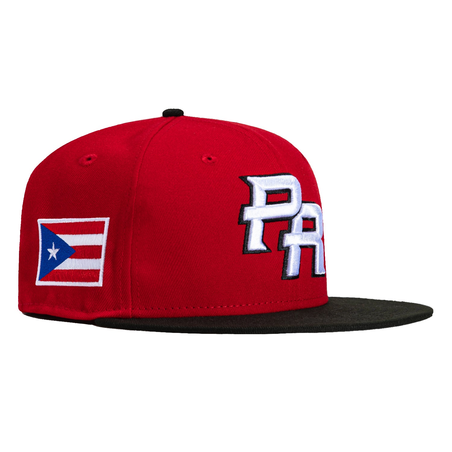 New Era 59Fifty Puerto Rico Flag Patch PR Hat - Red, Black – Hat Club
