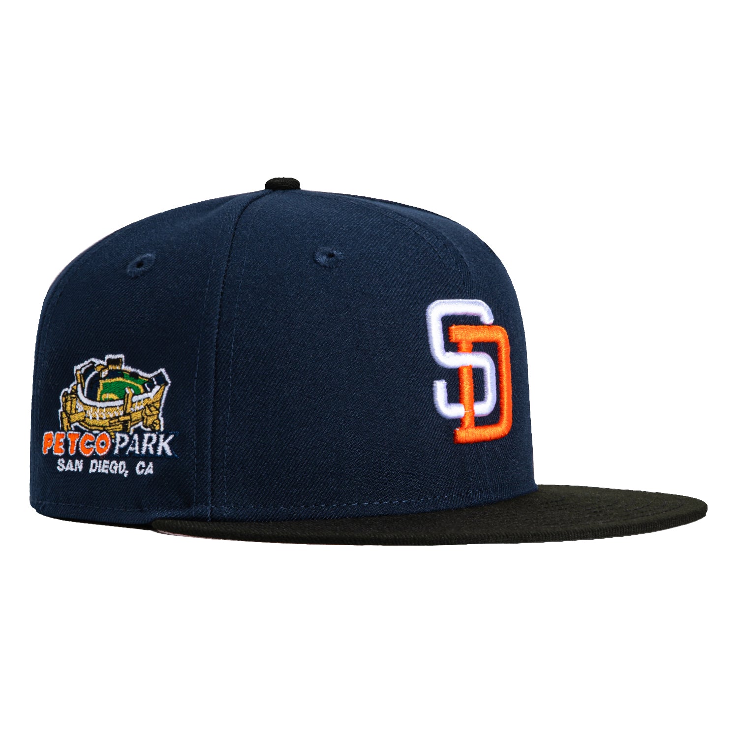 New Era 59Fifty San Diego Padres Petco Park Patch Hat - Navy, Black – Hat Club