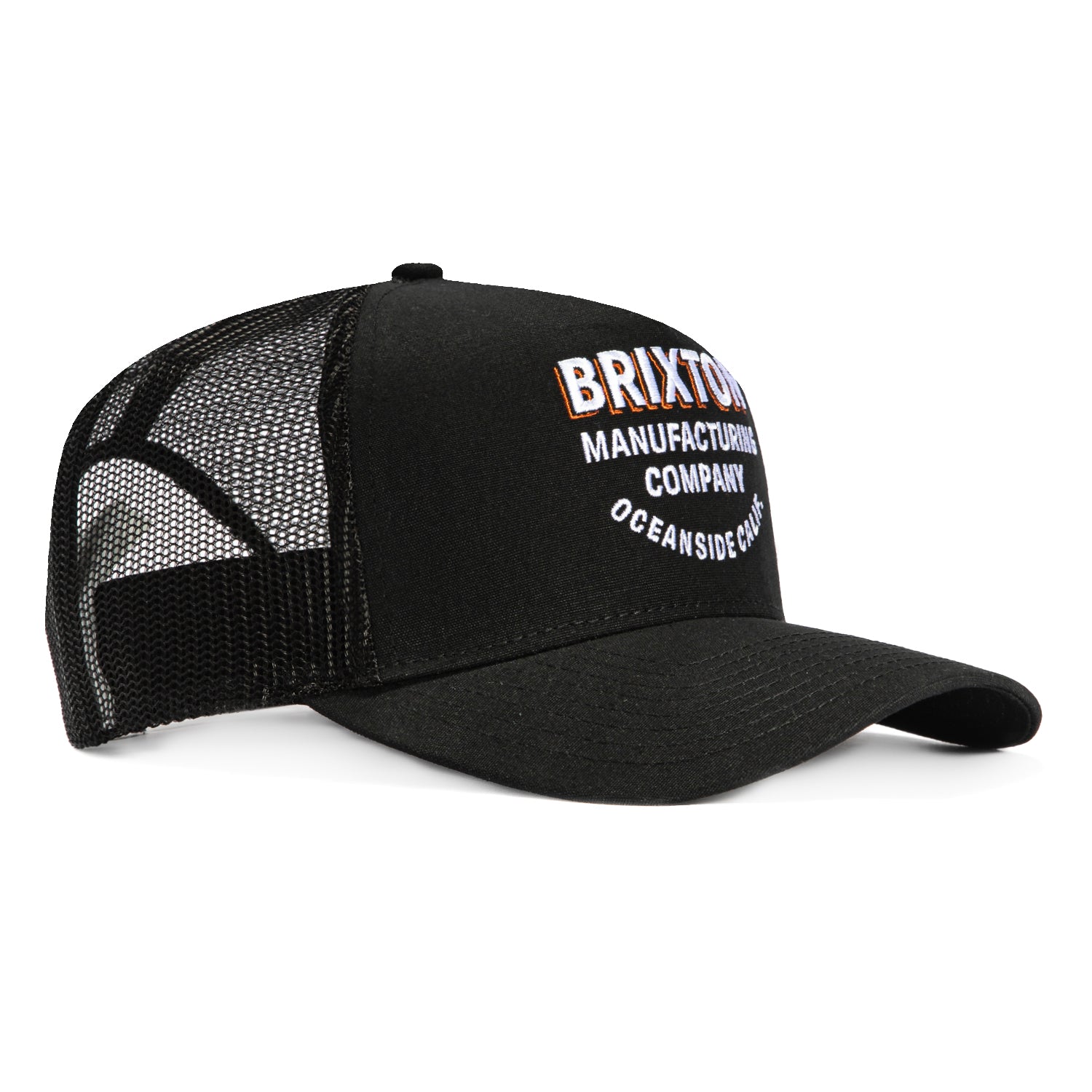 Brixton Redoubt Mesh Snapback Trucker Hat - Black – Hat Club