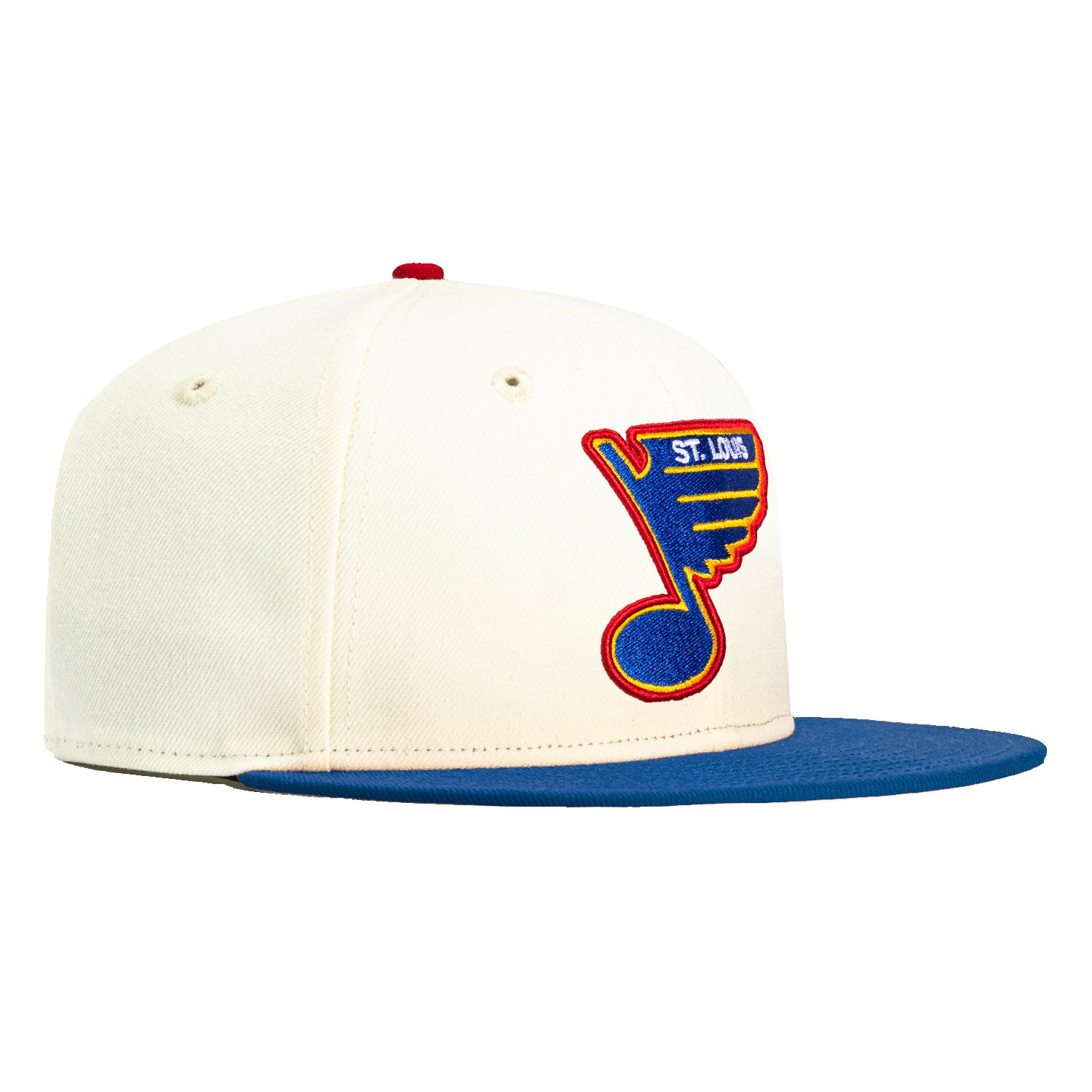 New Era 59Fifty White Dome St Louis Blues Hat - White, Royal – Hat Club