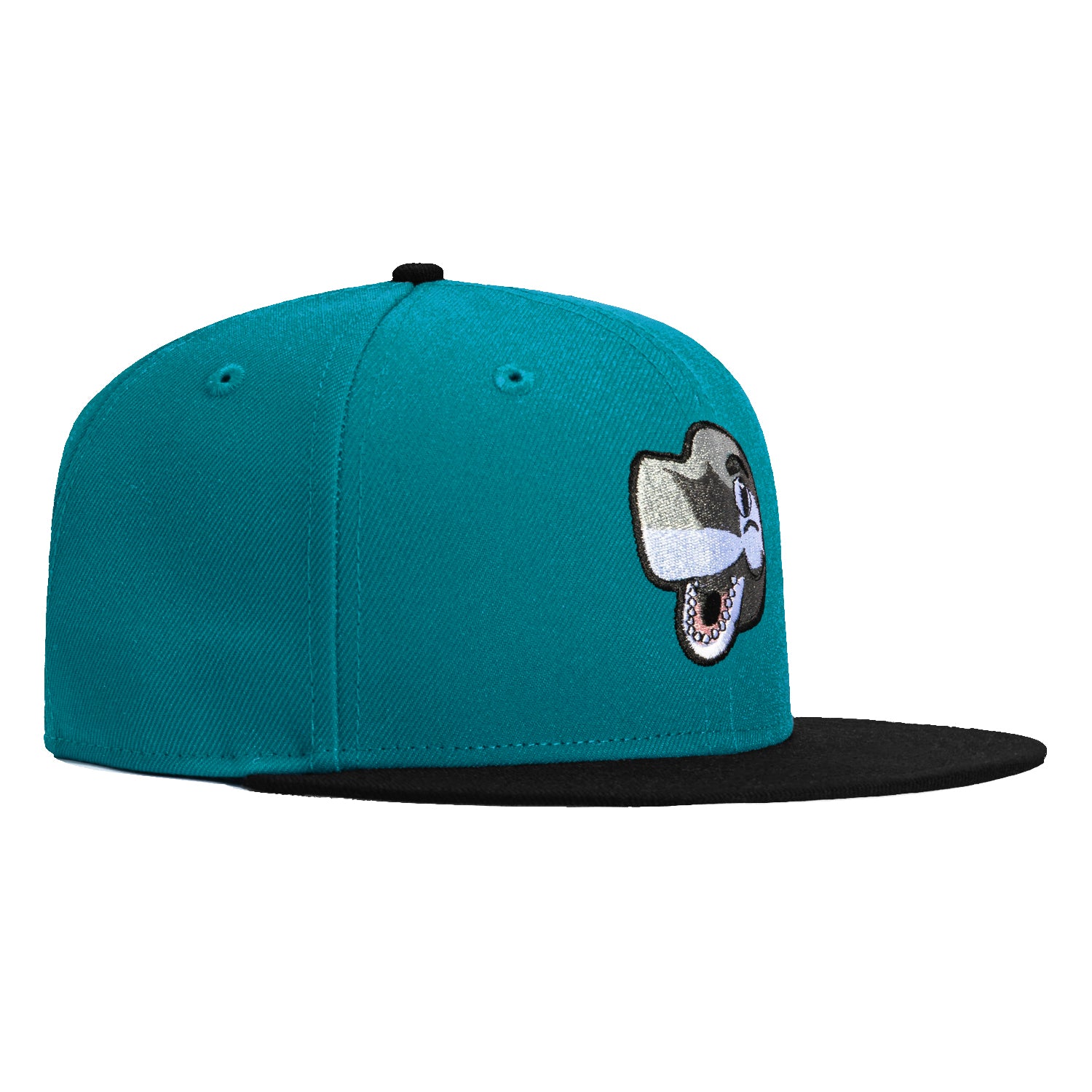 New Era 59Fifty Mascot San Jose Sharks SJ Sharkie Hat - Teal, Black ...