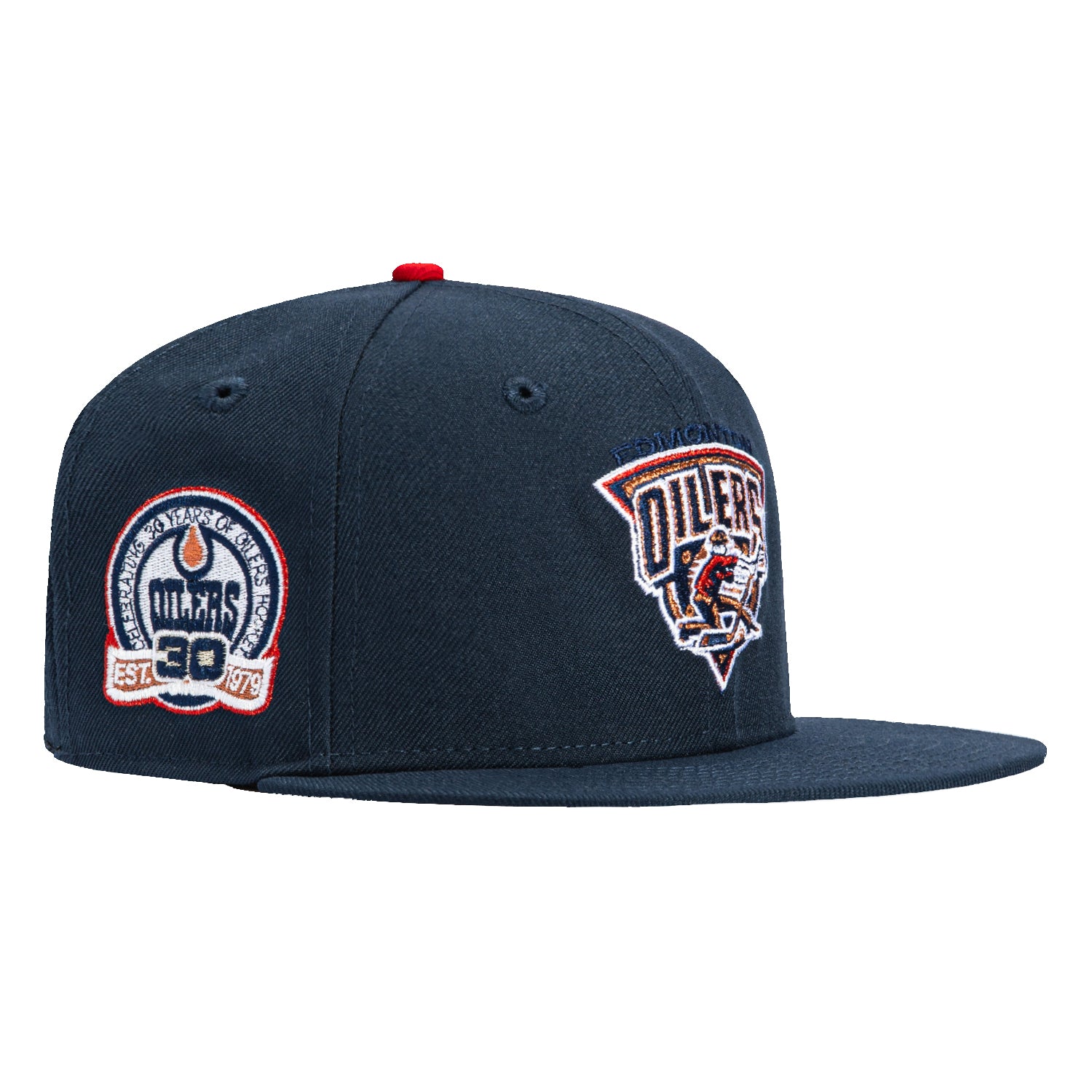 New Era 59Fifty Edmonton Oilers 30th Anniversary Patch Hat - Navy – Hat ...