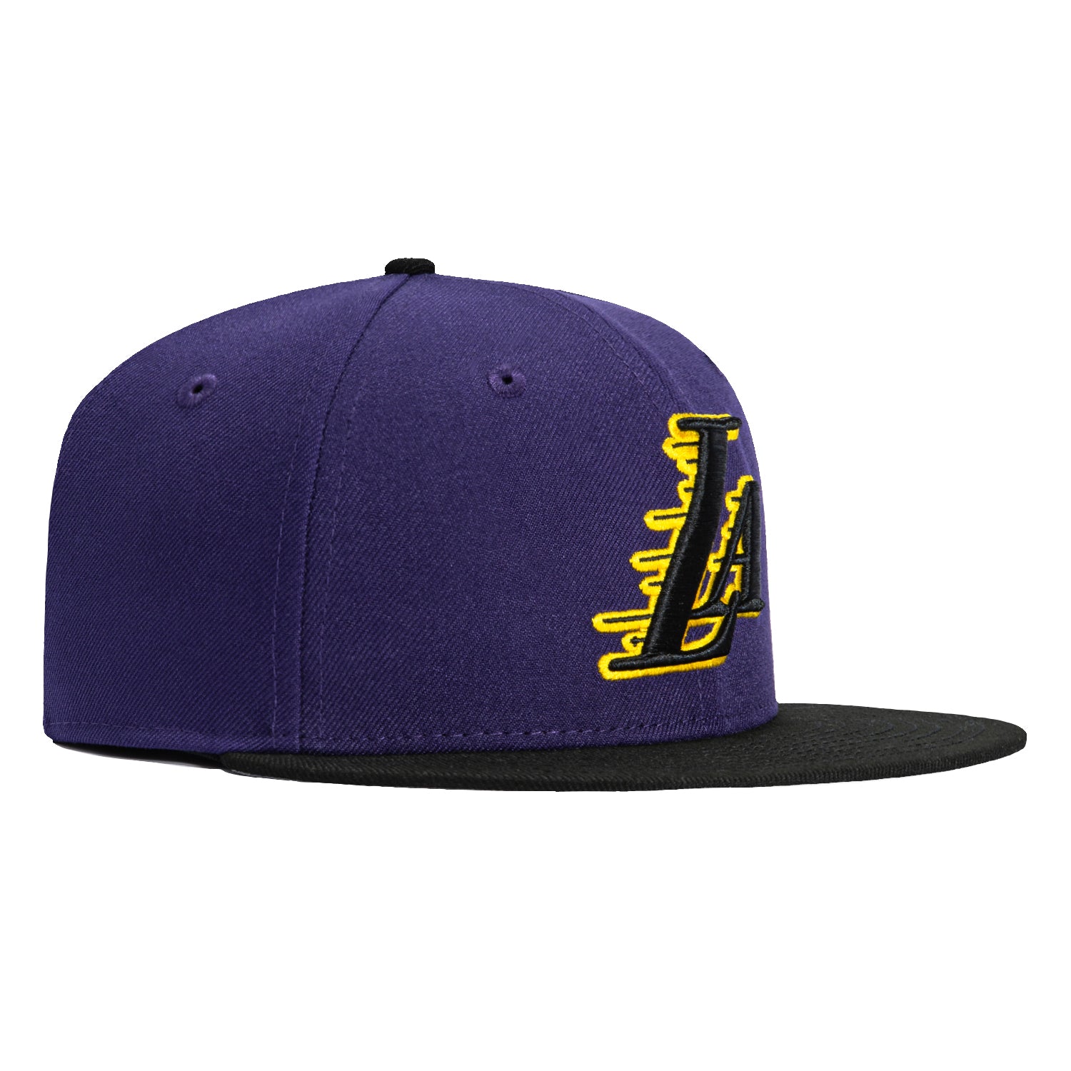 New Era 59Fifty Los Angeles Lakers LA Motion Hat - Purple, Black – Hat Club