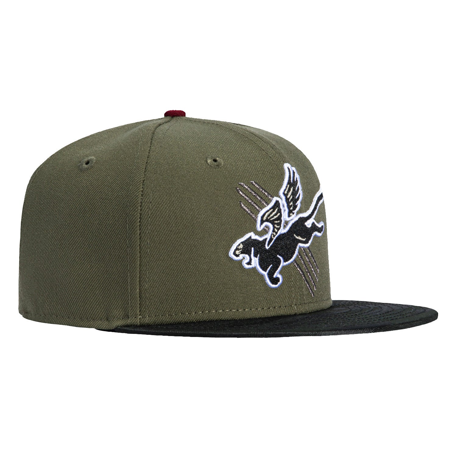 New Era 59Fifty Fayetteville Woodpeckers Deuces Hat - Olive, Black ...