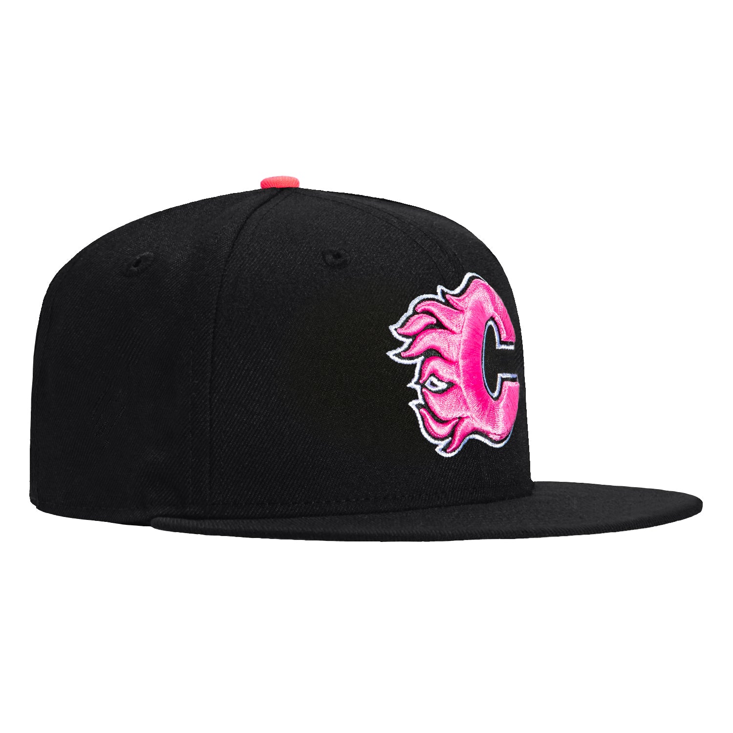 New Era 59Fifty Calgary Flames Hat - Black, Magenta – Hat Club