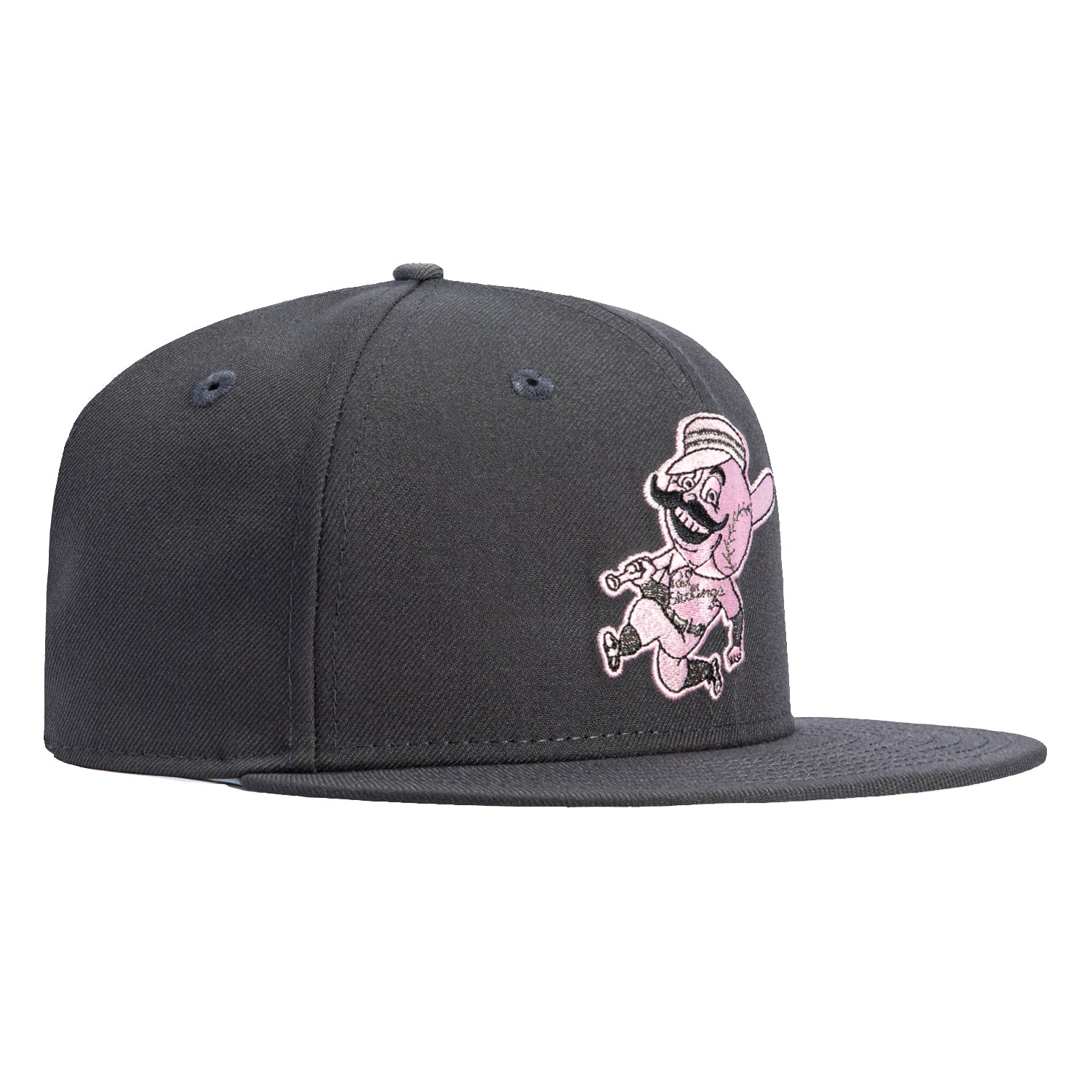 New Era 59Fifty Show Cincinnati Reds Mr. Redlegs Hat - Graphite, Pink ...