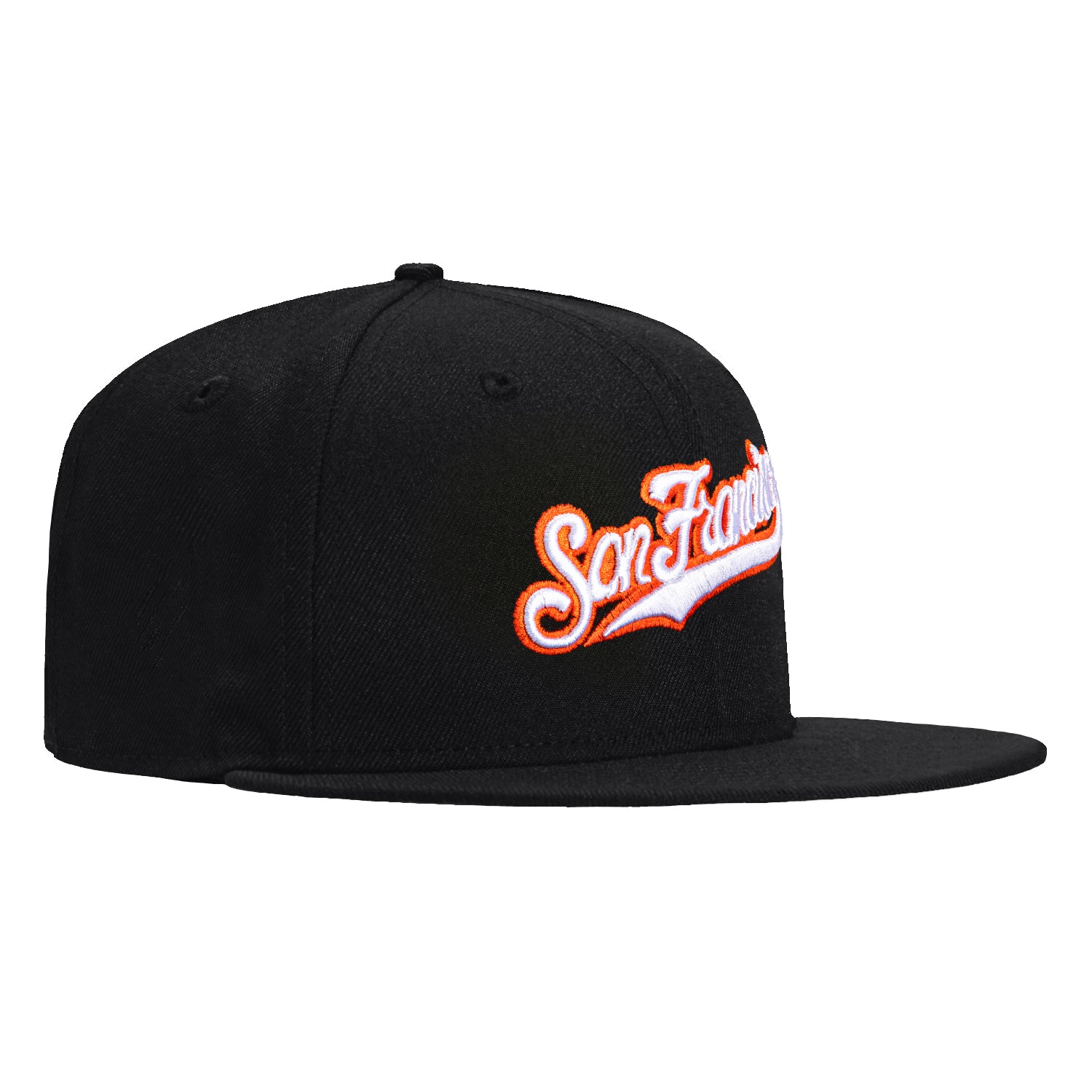 New Era 59Fifty San Francisco Giants Script Hat - Black, White, Orange ...