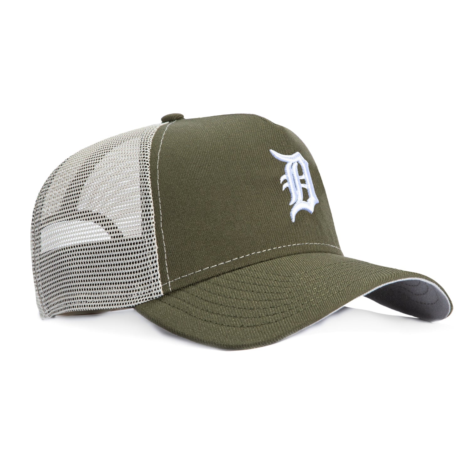 New Era 9Forty A-Frame Detroit Tigers Snapback Trucker Hat - Olive, St ...