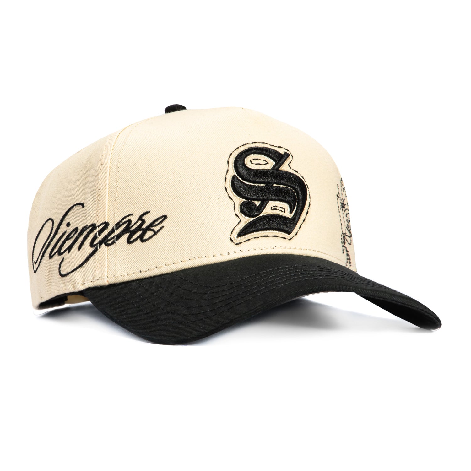 Sworn To Us Poetry in Motion Snapback Hat - Natural, Black – Hat Club