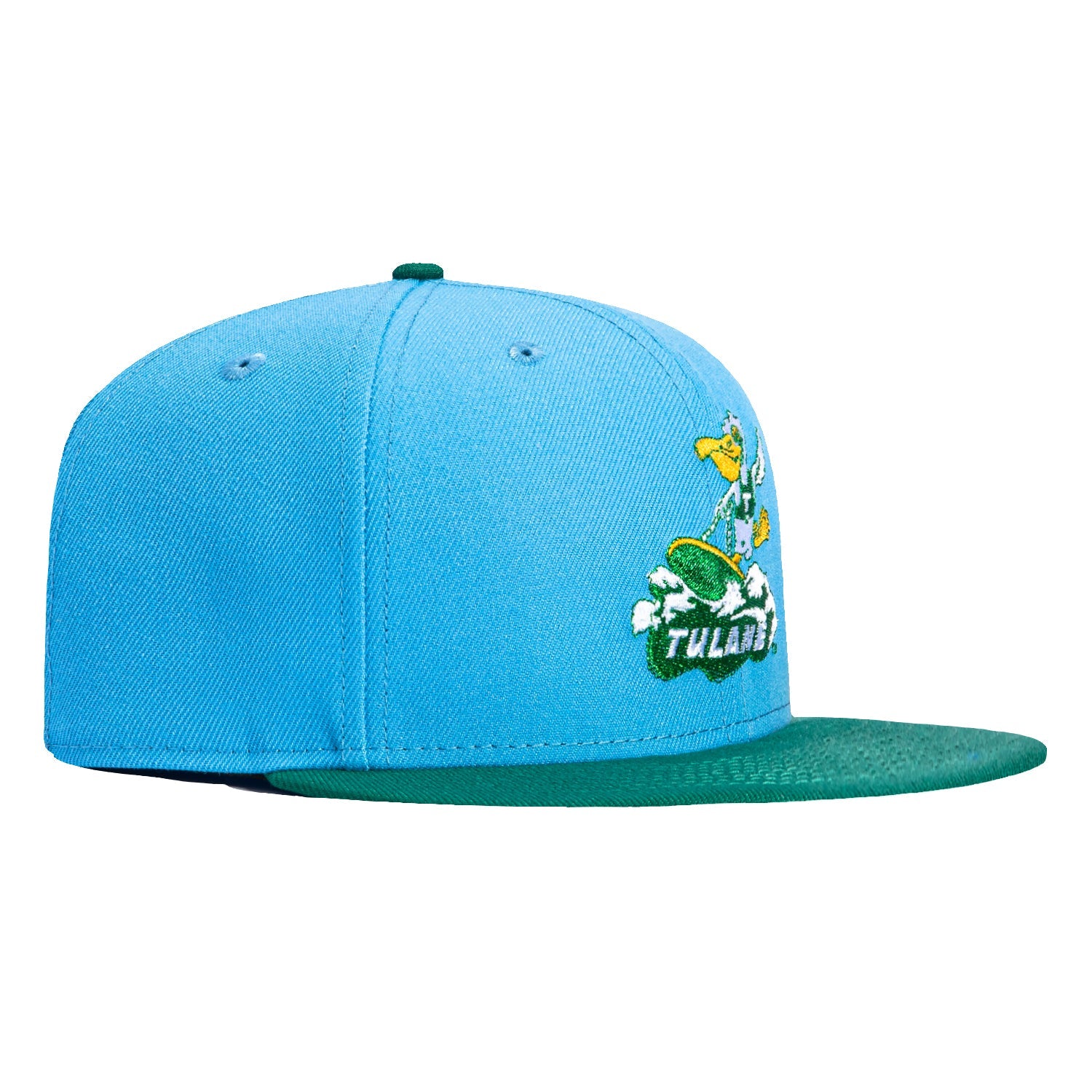 New Era 59Fifty Tulane Green Wave Riptide Hat - Light Blue, Green – Hat ...