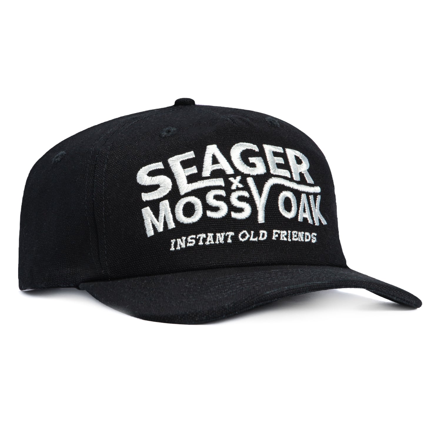 Seager Mossy Oak x Seager Instant Old Friends Snapback Hat - Black ...