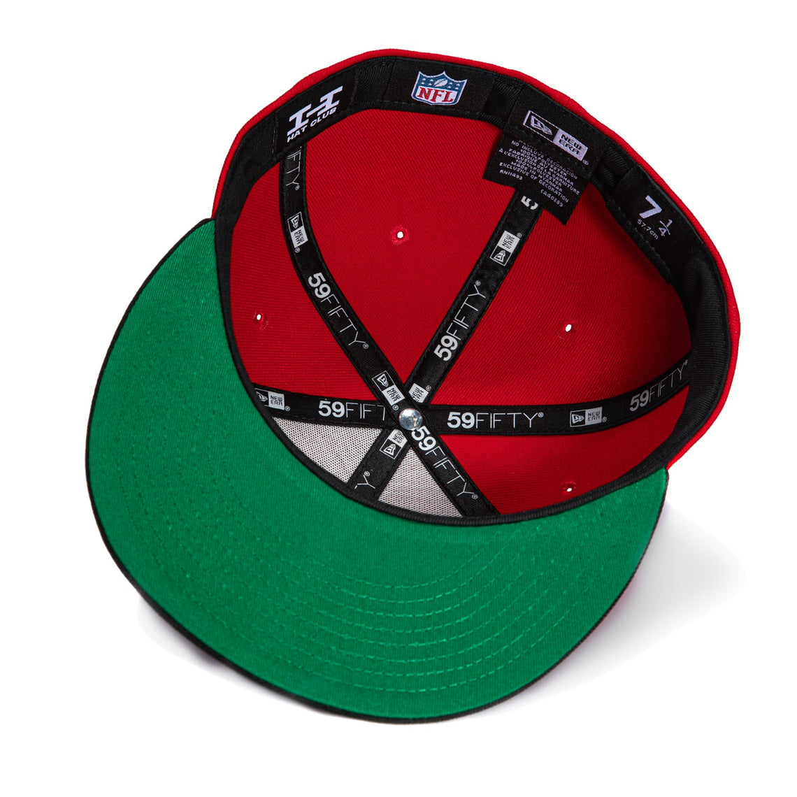 New Era 59Fifty San Francisco 49ers Helmet Hat - Red, Black – Hat Club