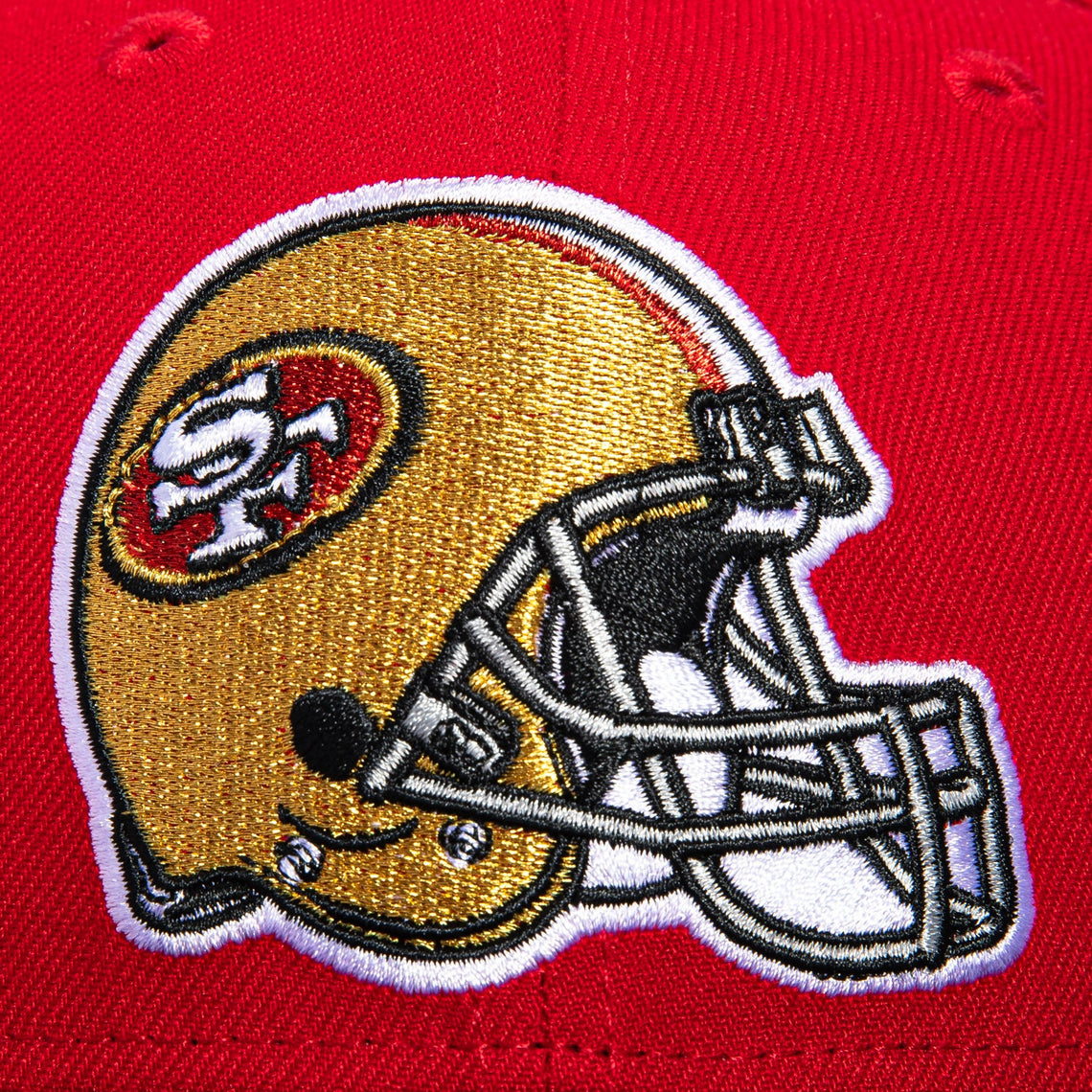 New Era 59Fifty San Francisco 49ers Helmet Hat - Red, Black – Hat Club