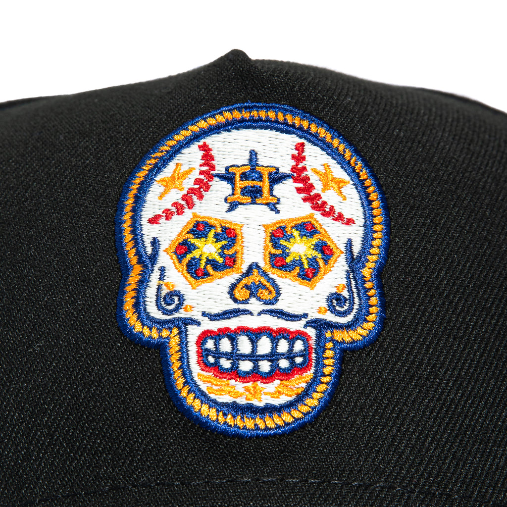 New Era 9Forty A-Frame Houston Astros Sugar Skull Snapback Hat - Black ...