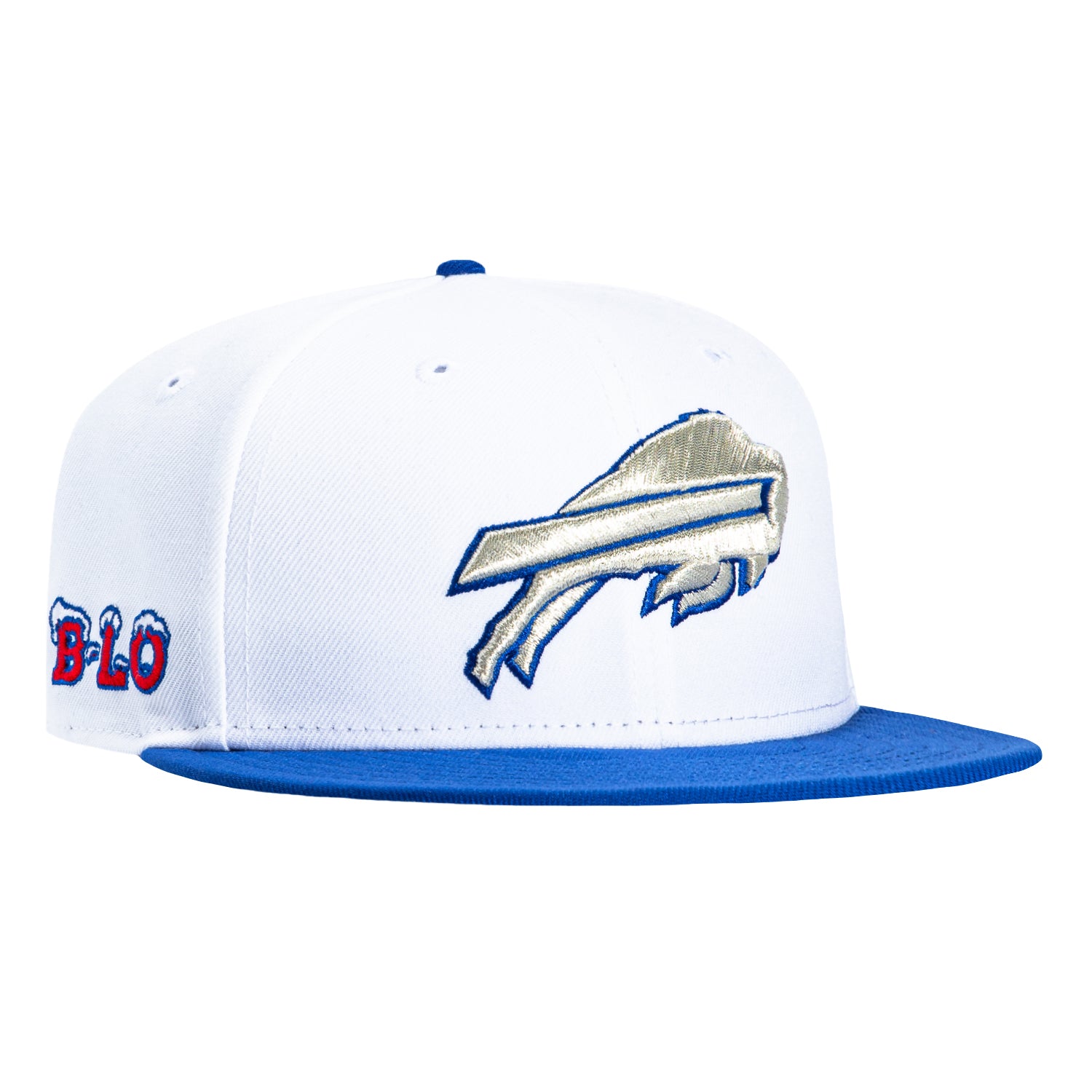 New Era 59Fifty Rivalry Buffalo Bills B-Lo Patch Hat - White, Royal, M ...