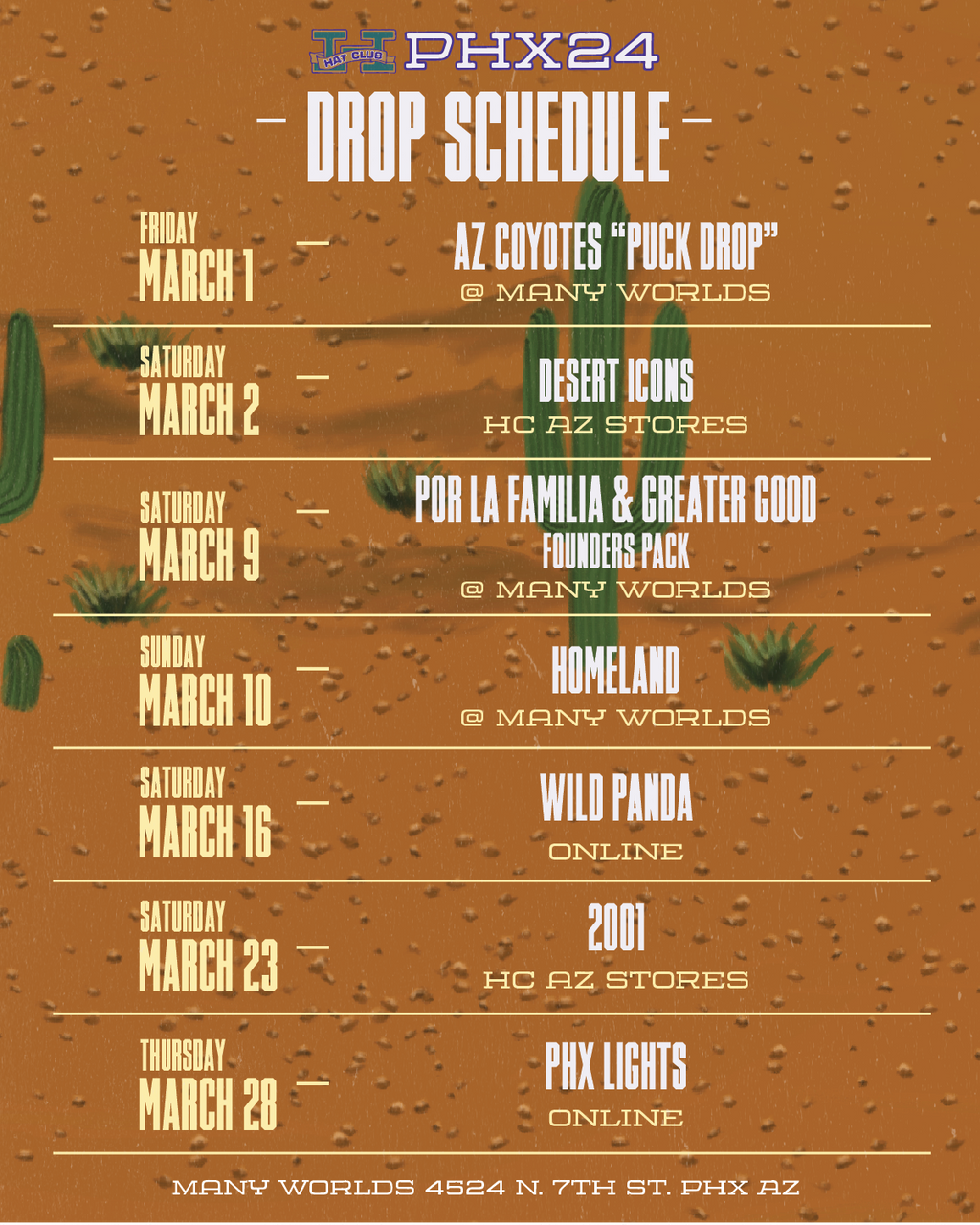 Phoenix 2024 Events – Hat Club
