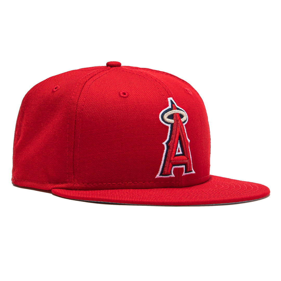 New Era 59Fifty Retro On-Field Los Angeles Angels Game Hat - Red – Hat Club