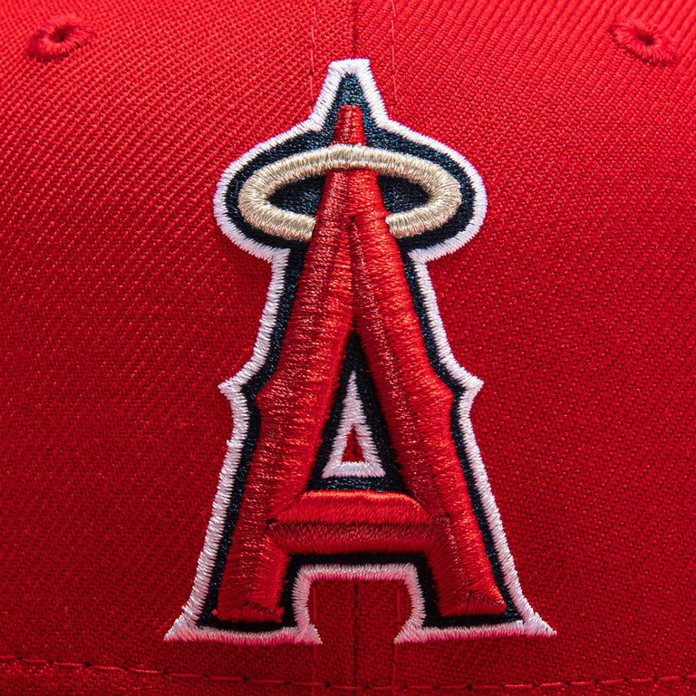 New Era 59Fifty Retro On-Field Los Angeles Angels Game Hat - Red – Hat Club